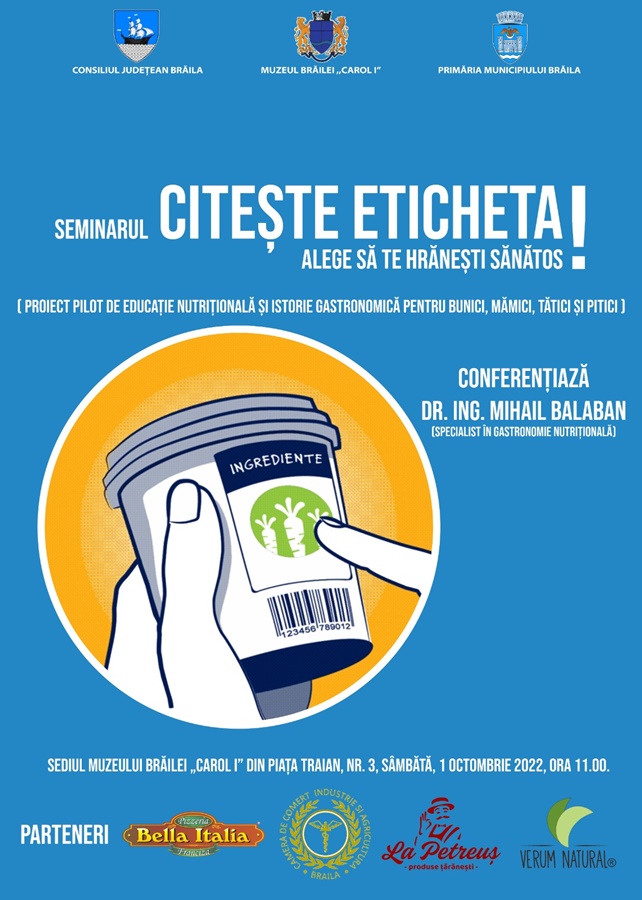 „Citește eticheta! Alege să te hrănești sănătos!” – seminar la Muzeul ...
