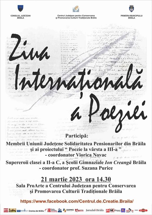 Eveniment cultural educativ, dedicat Zilei Internaționale a Poeziei ...